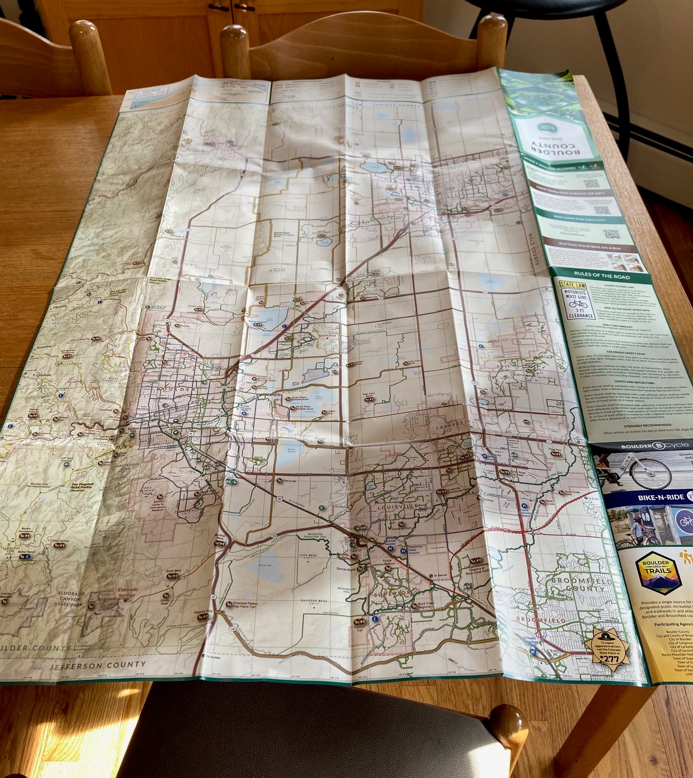 A Must-have: the New Boulder County Bike Map - Venus Bike Club