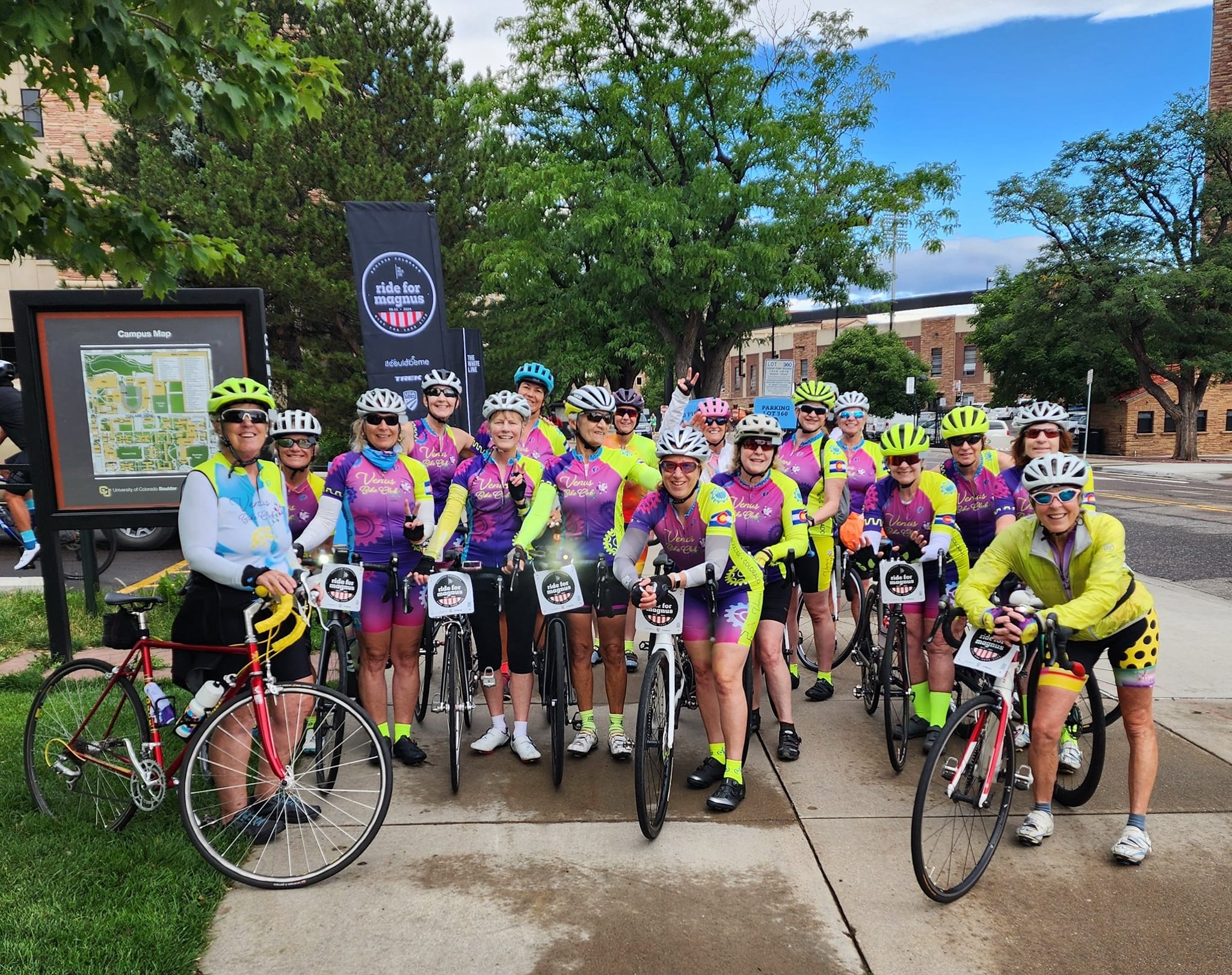 Sisters Represent at Ride for Magnus - Venus Bike Club